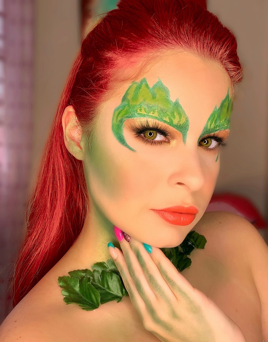 Poison Ivy Inspired Makeup