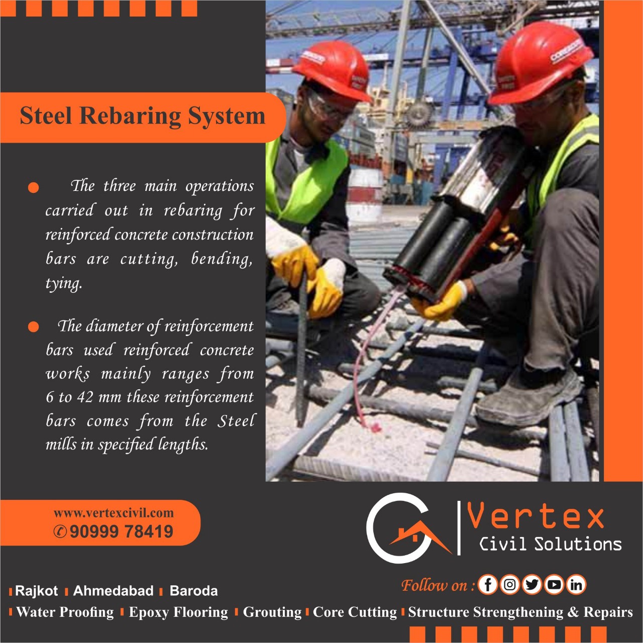 VERTEX CIVIL SOLUTIONS on Twitter: "#steelrebaringsystem #chemicalanchoring https://t.co ...