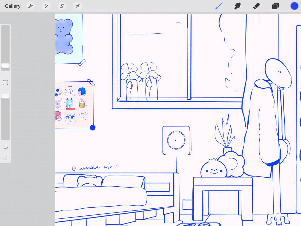 「i made this bc i needed a poster for the room i'm drawing GD」ari 💘の漫画