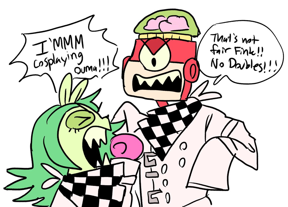 「fink and darrell going thru their danganronpa phase at the s」💘sam💘の漫画