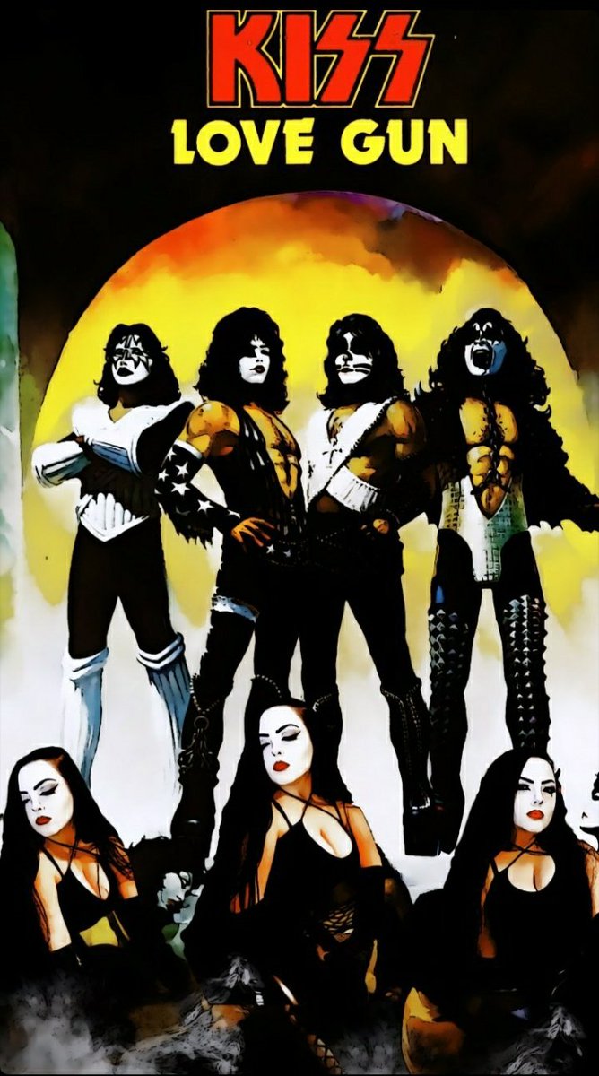 Kiss Love Gun Wallpaper