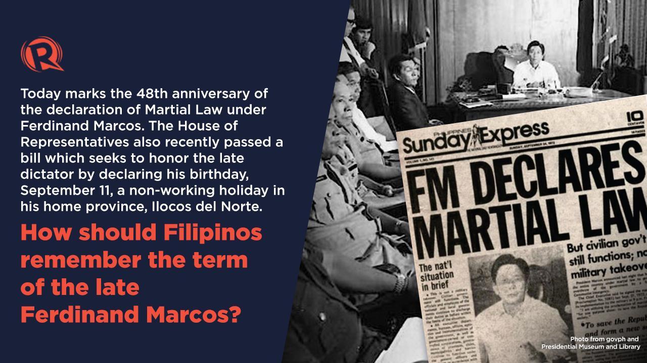 Ferdinand Marcos Martial Law Declaration
