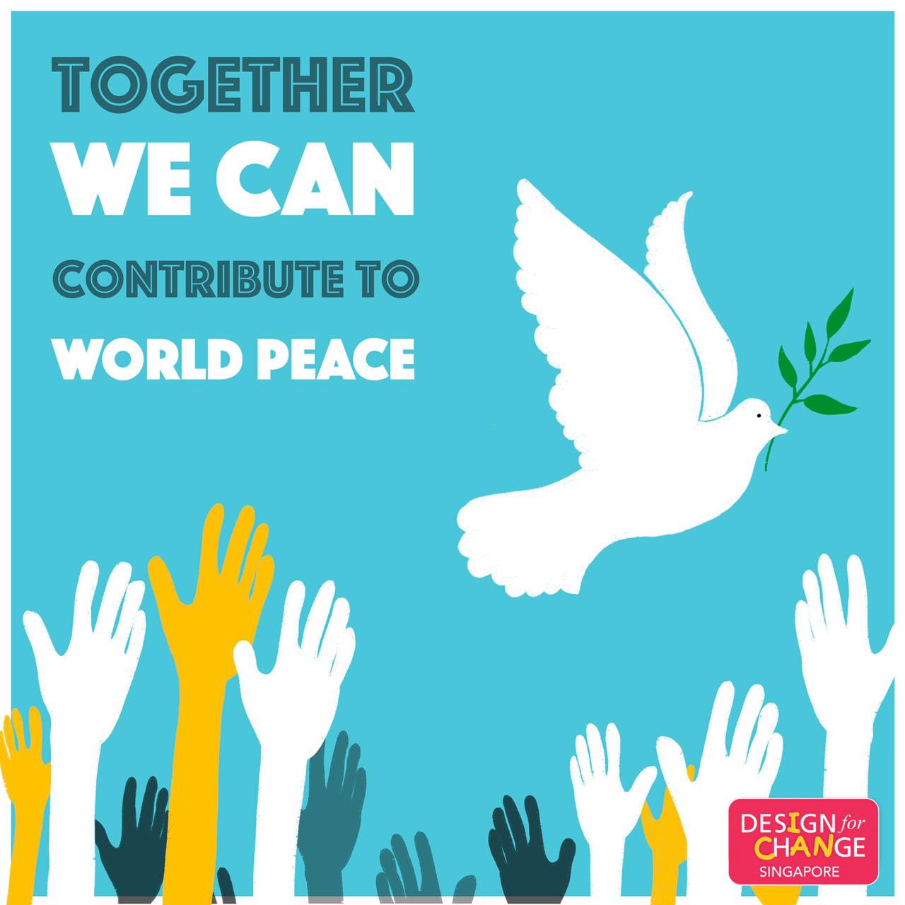 World Peace Posters With Slogans Celebrating World Peace Day: A Call