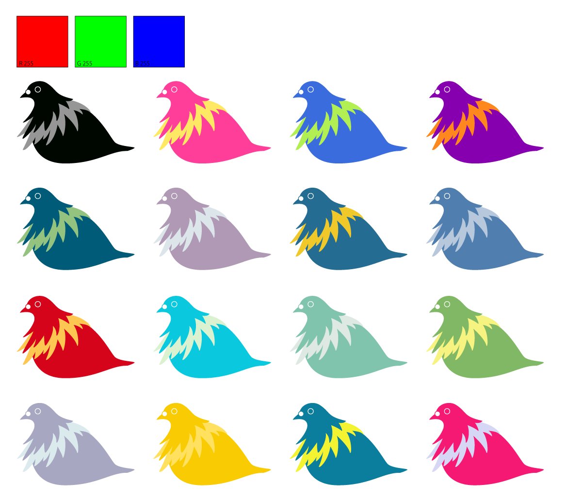 Moa on Twitter: "モニターの色調整テスト用ミノバト軍団 #ArtworkMoa810 https://t.co/RwCHDaOZh0" / Twitter