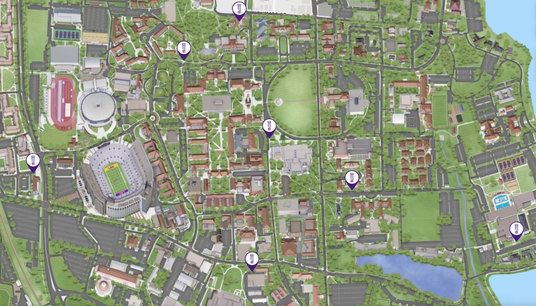 Lsu College Map