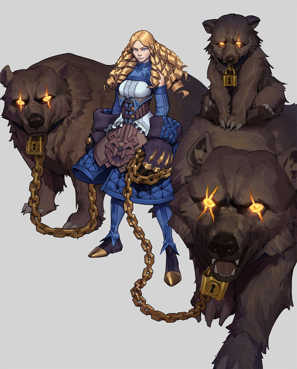 Artist title: goldilocks beast tamer + 3 bears : r/exalted