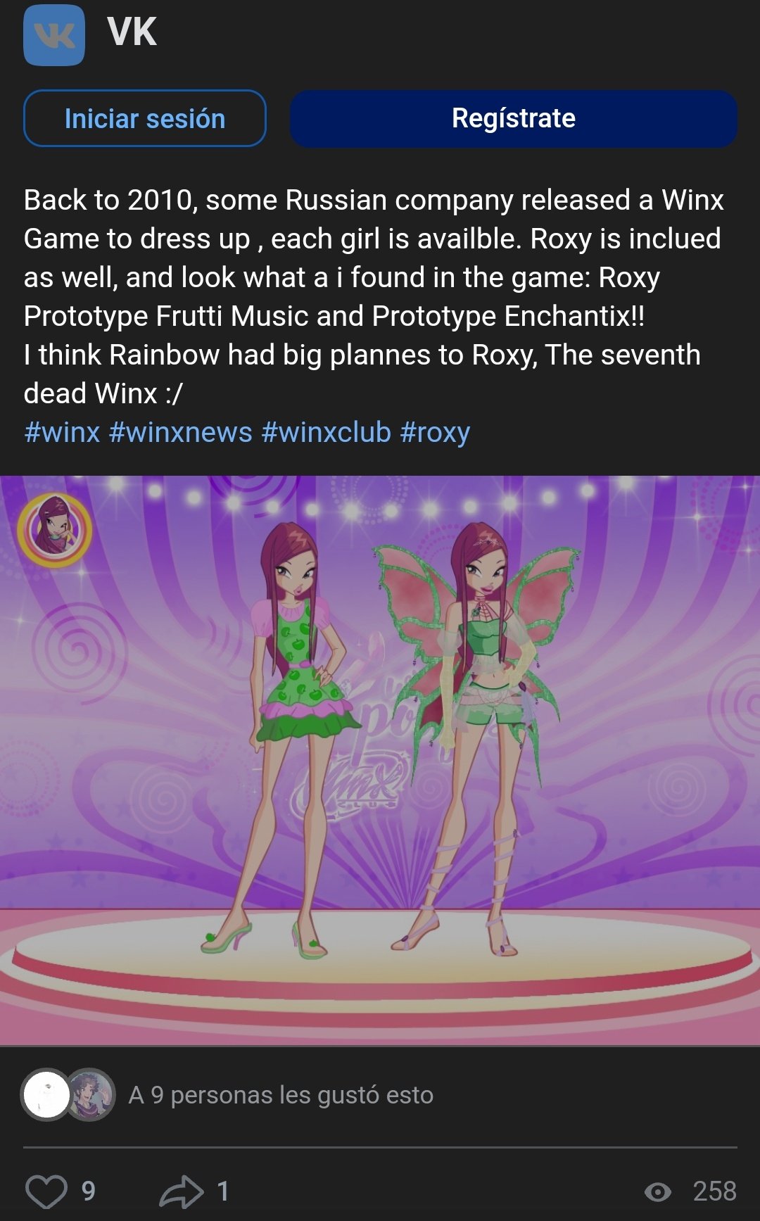 Winx Club Roxy Enchantix Transformation