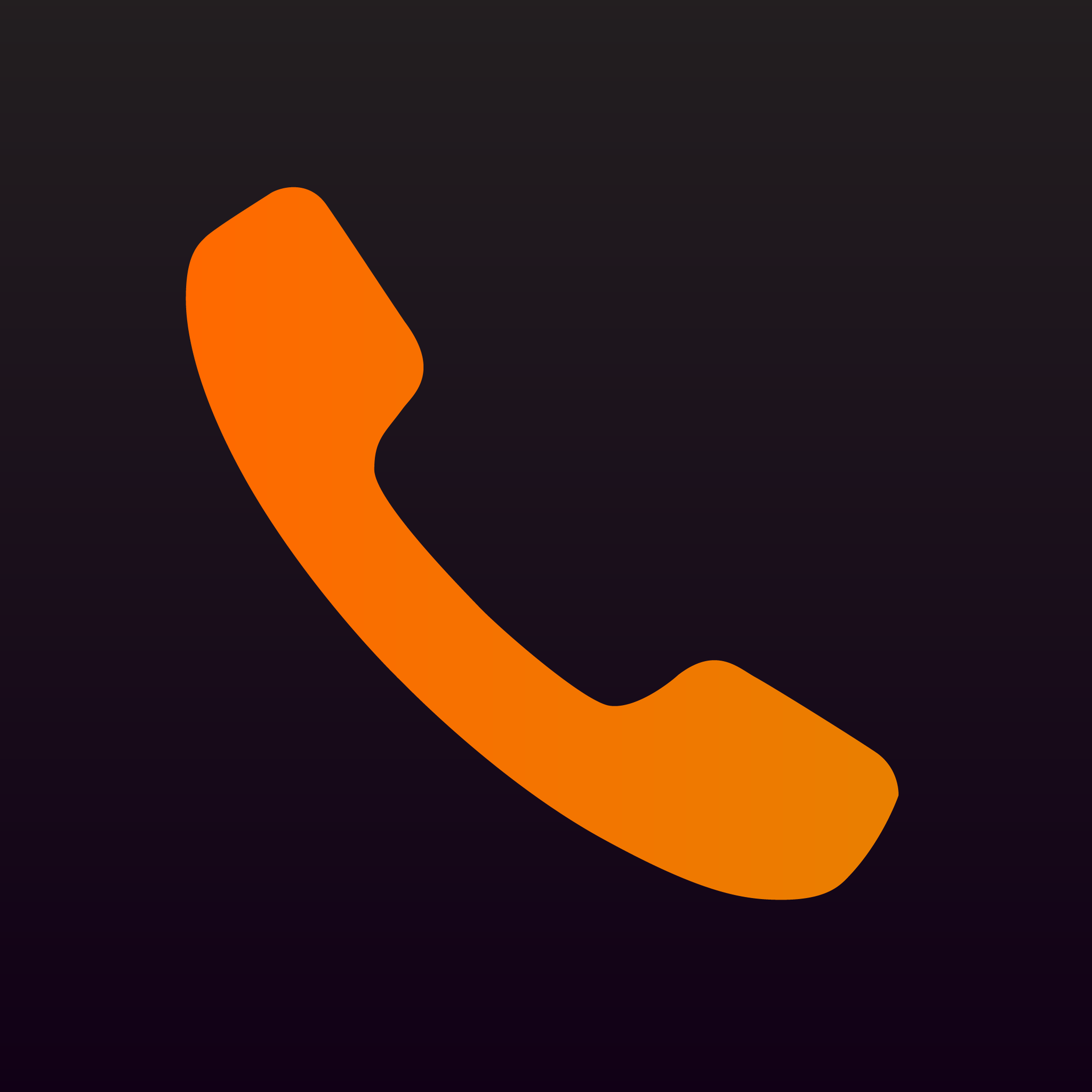 Orange Phone Png