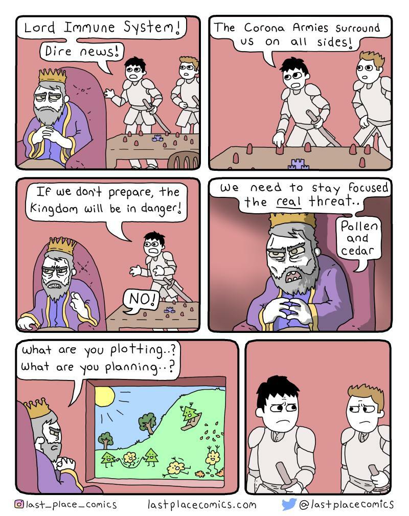 Funny Immune System Cartoon