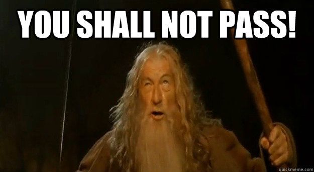 Gandalf You Shall Not Pass Memes