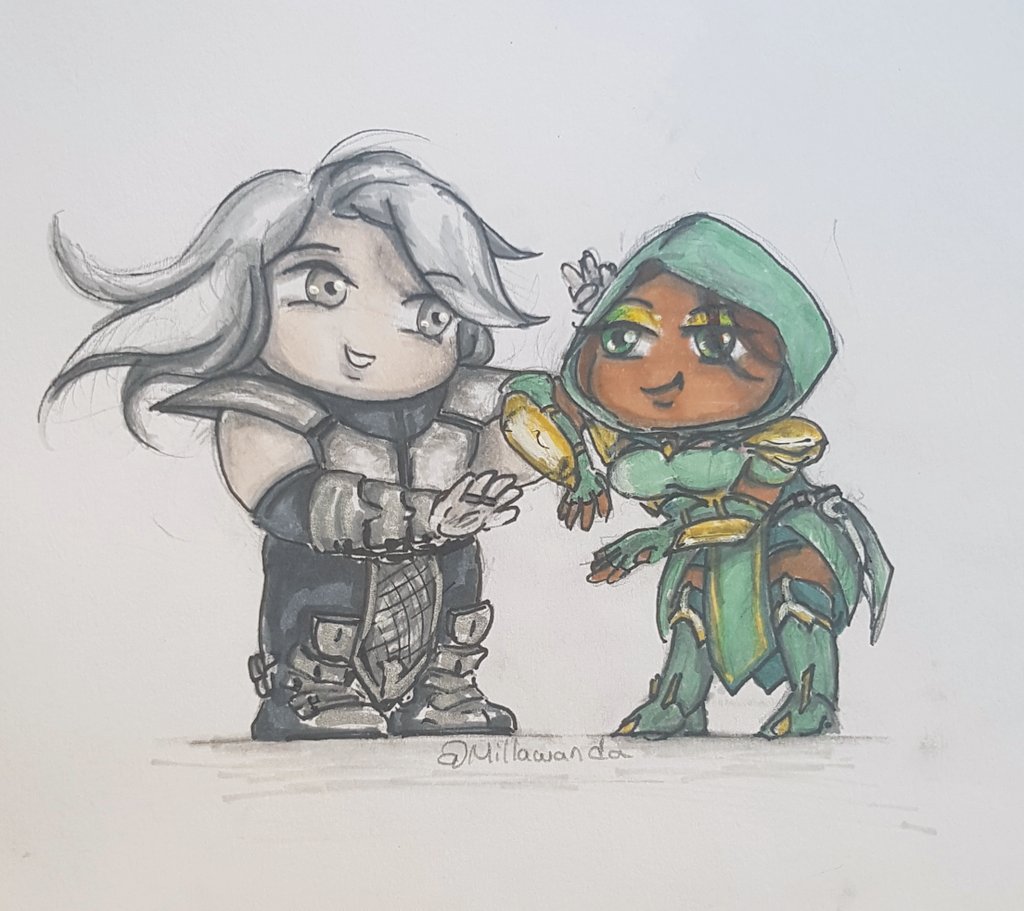 Mortal Kombat 9 Smoke And Jade