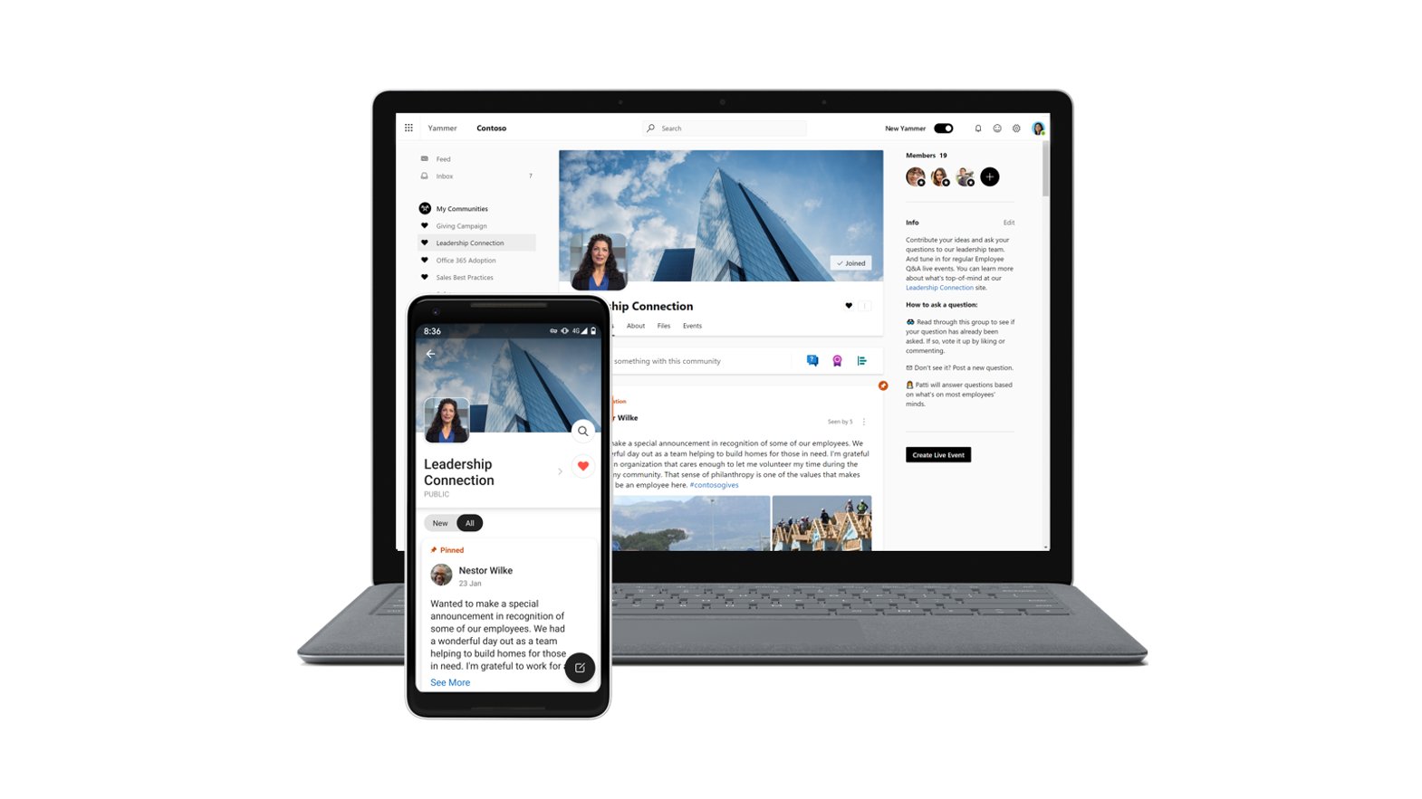 Embedding Yammer Live Events And Microsoft Teams Live