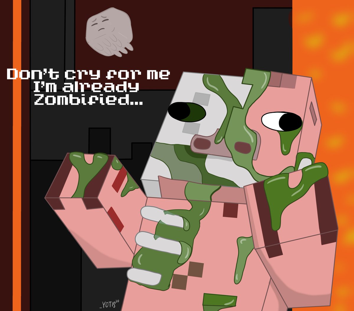 Minecraft Papercraft Zombie Pigman With Sword