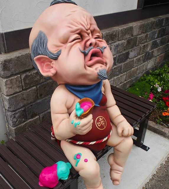 Statue Crying Baby