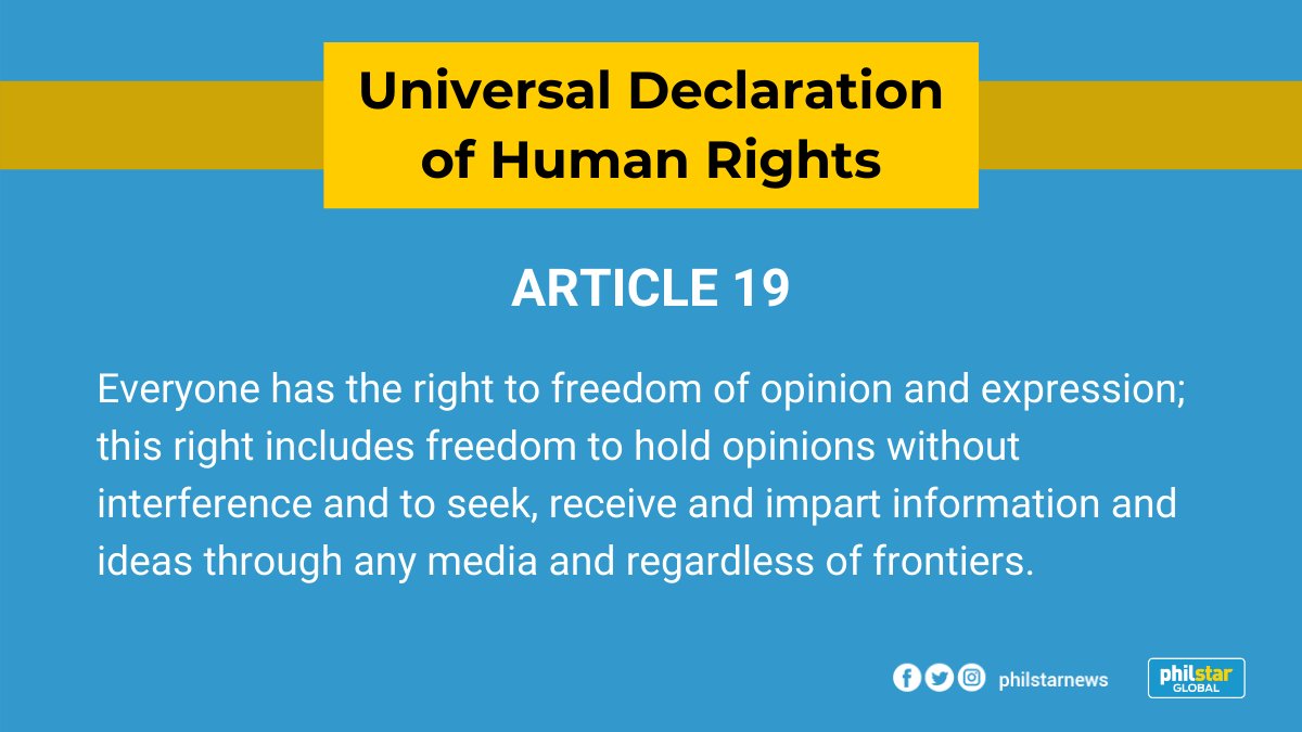 Philstar.com on Twitter: "The Universal Declaration of Human Rights is generally agreed to be ...