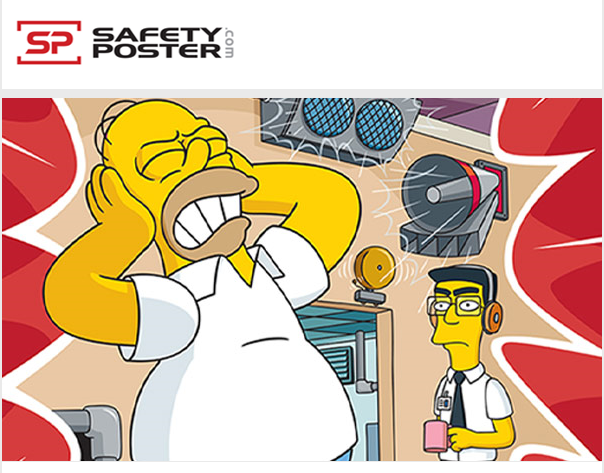Simpsons Safety Posters 22 In X 17 In Nominal Sign Size, No Protective