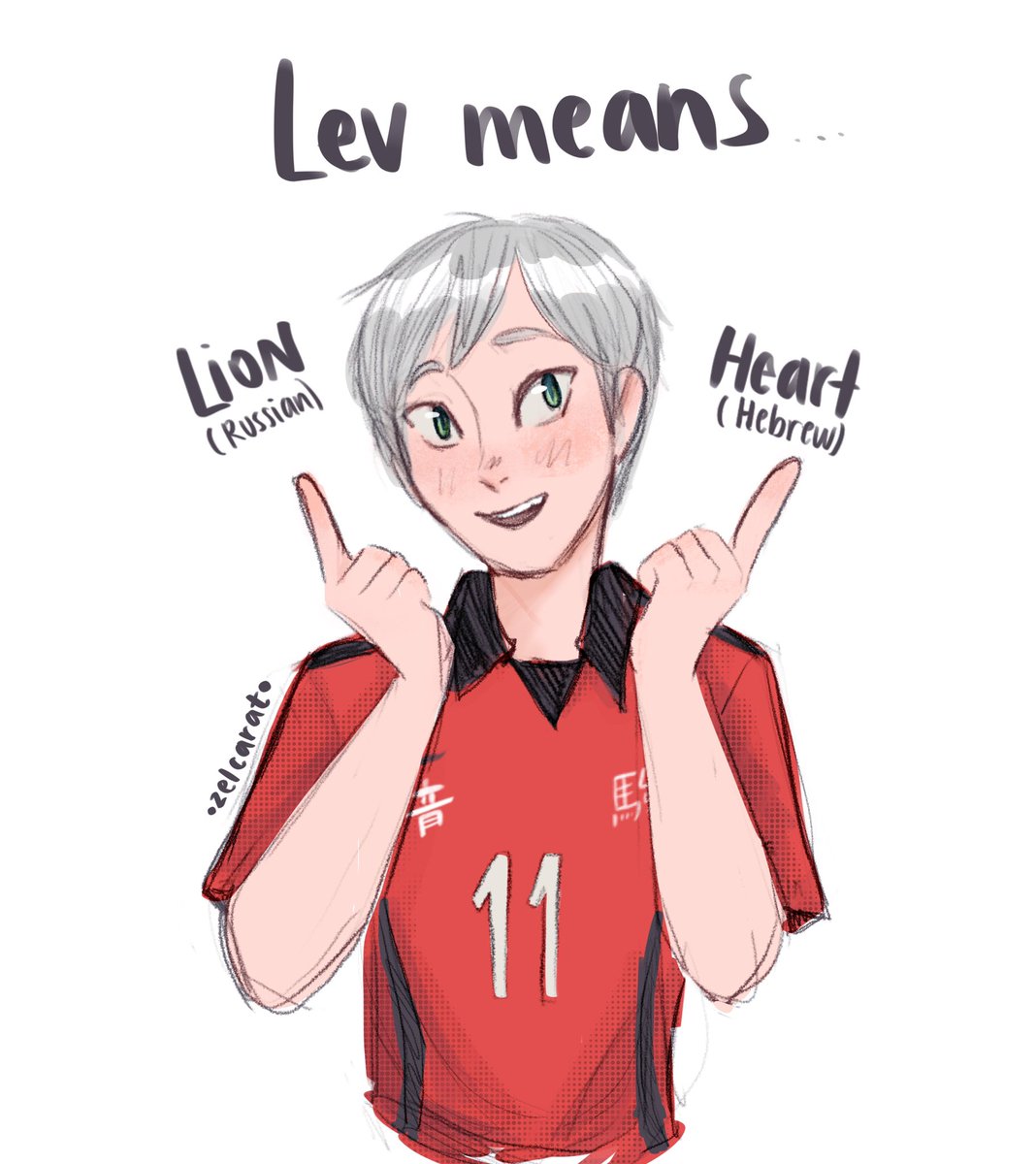 「Some of the meanings of Lev's name in ot」|zel comms open!のイラスト