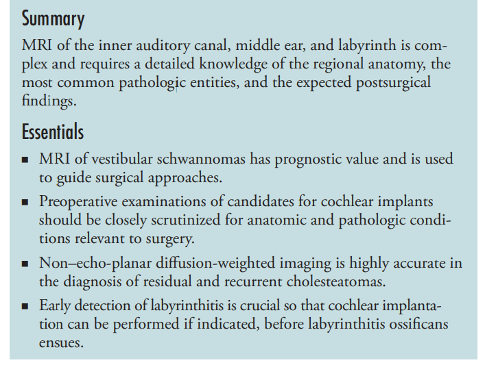 Mri Of Inner Ear Canal