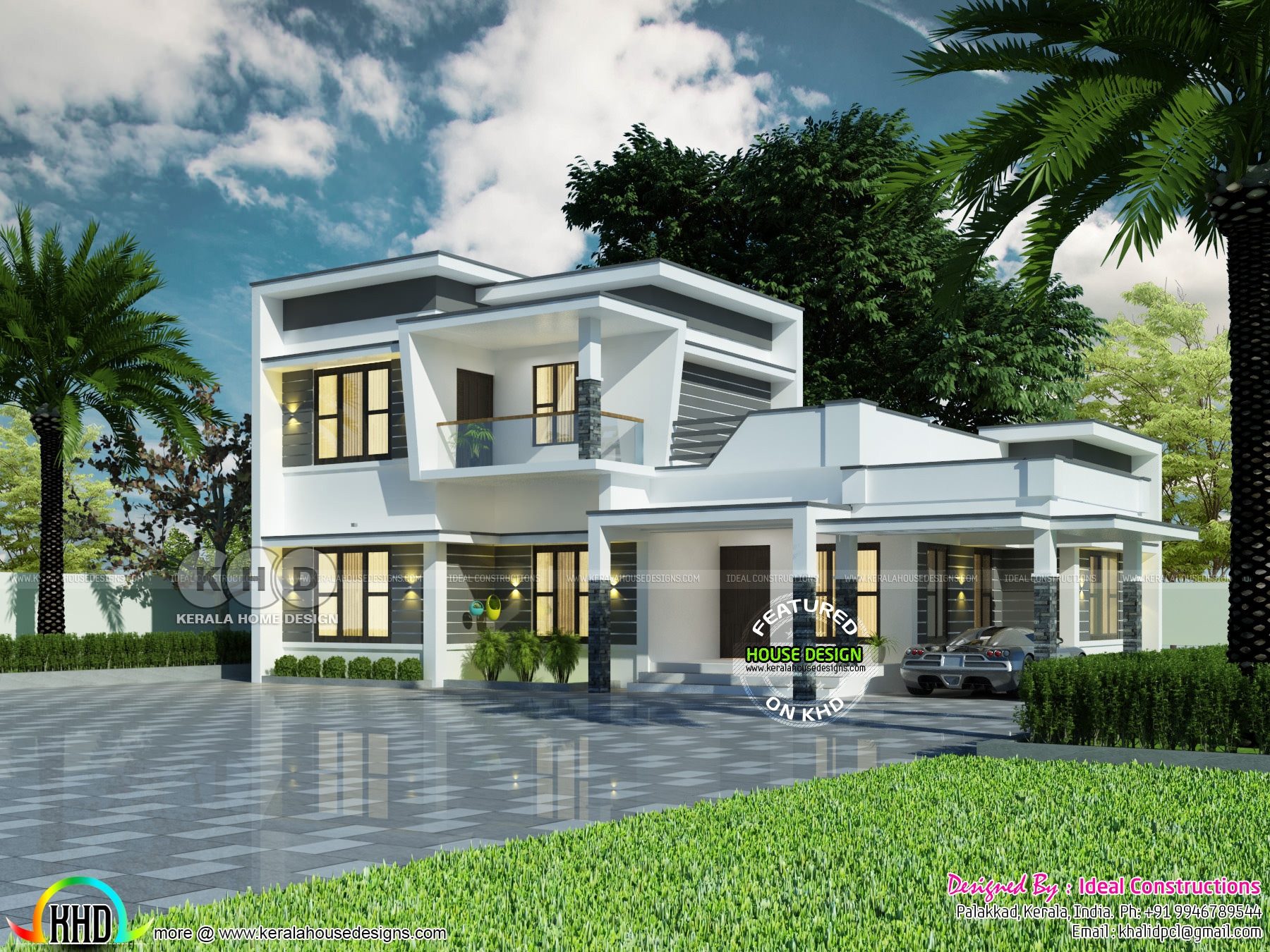 Flat Roof House Plans Kerala Model Kerala Home Design | Low Budget