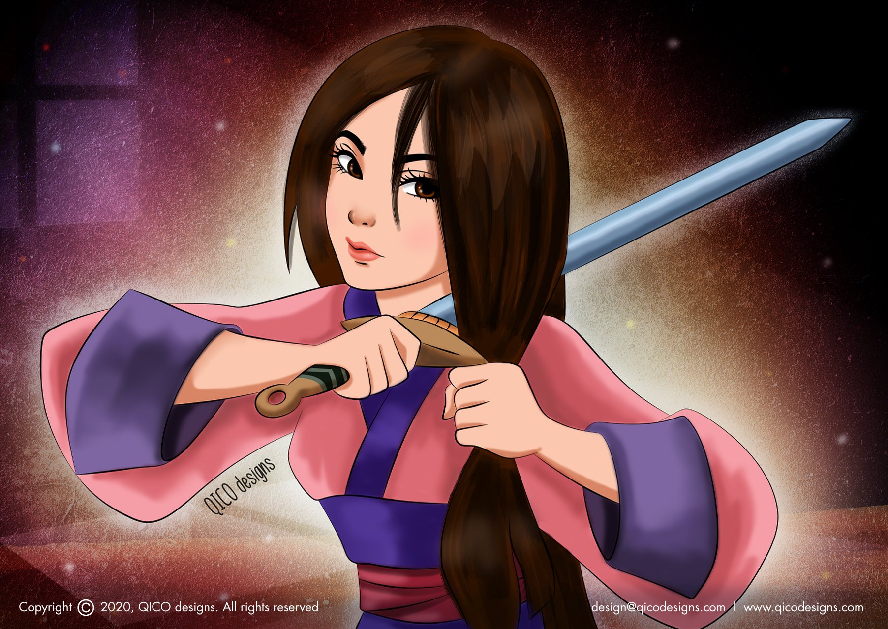 Mulan With Her Sword