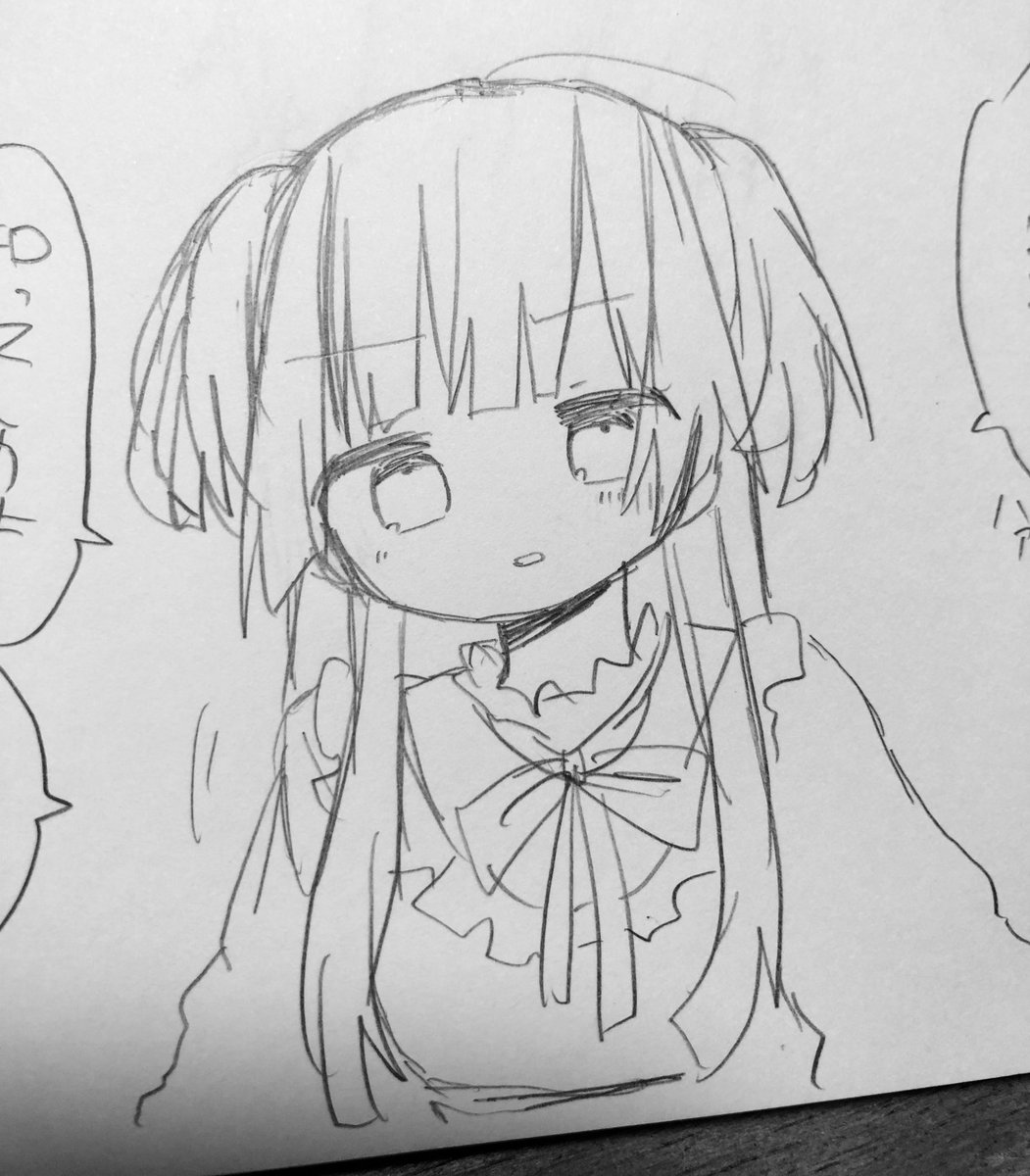 「白黒編 描き分けできて...る....? こっちのがみんな表情豊かだな 」こゆびう丼💫SSF07イ-10の漫画