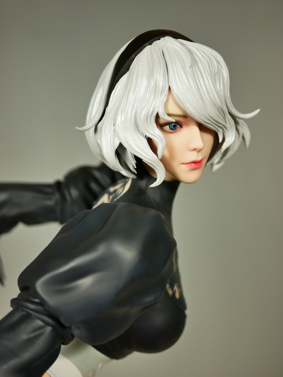 月光工作室 シリコン乳付属 2B Moonlight NieR スタチュー ニーア Studio 白 ウェディング 1/4 ...