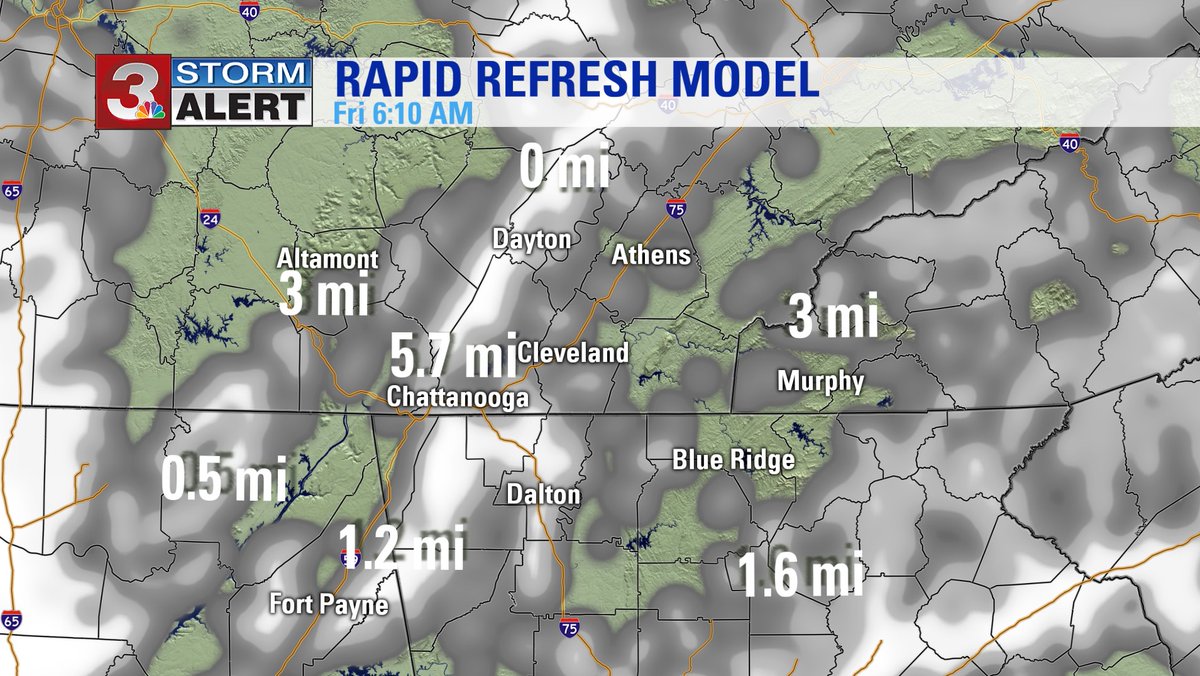 RADAR: As showers continue overnight, dense fog will be likely early ...