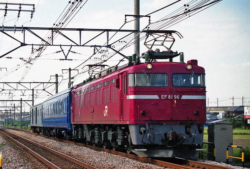 JAPAN GT-E on Twitter: "2000年9月25日の記録。 試6992レはEF81 96とマニの間にオハ25 503が入っておりました。 https://t.co ...