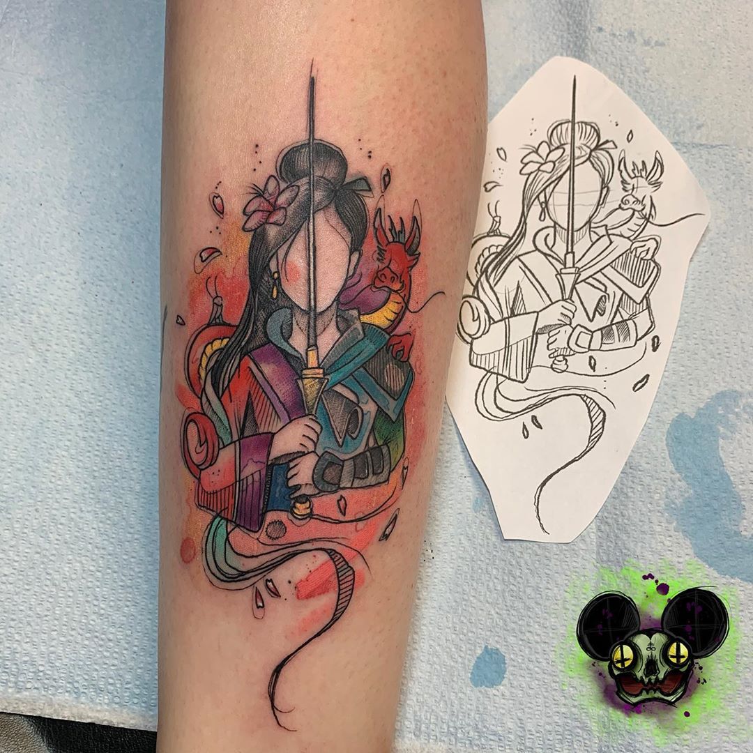 Disney Princess Tattoo Mulan