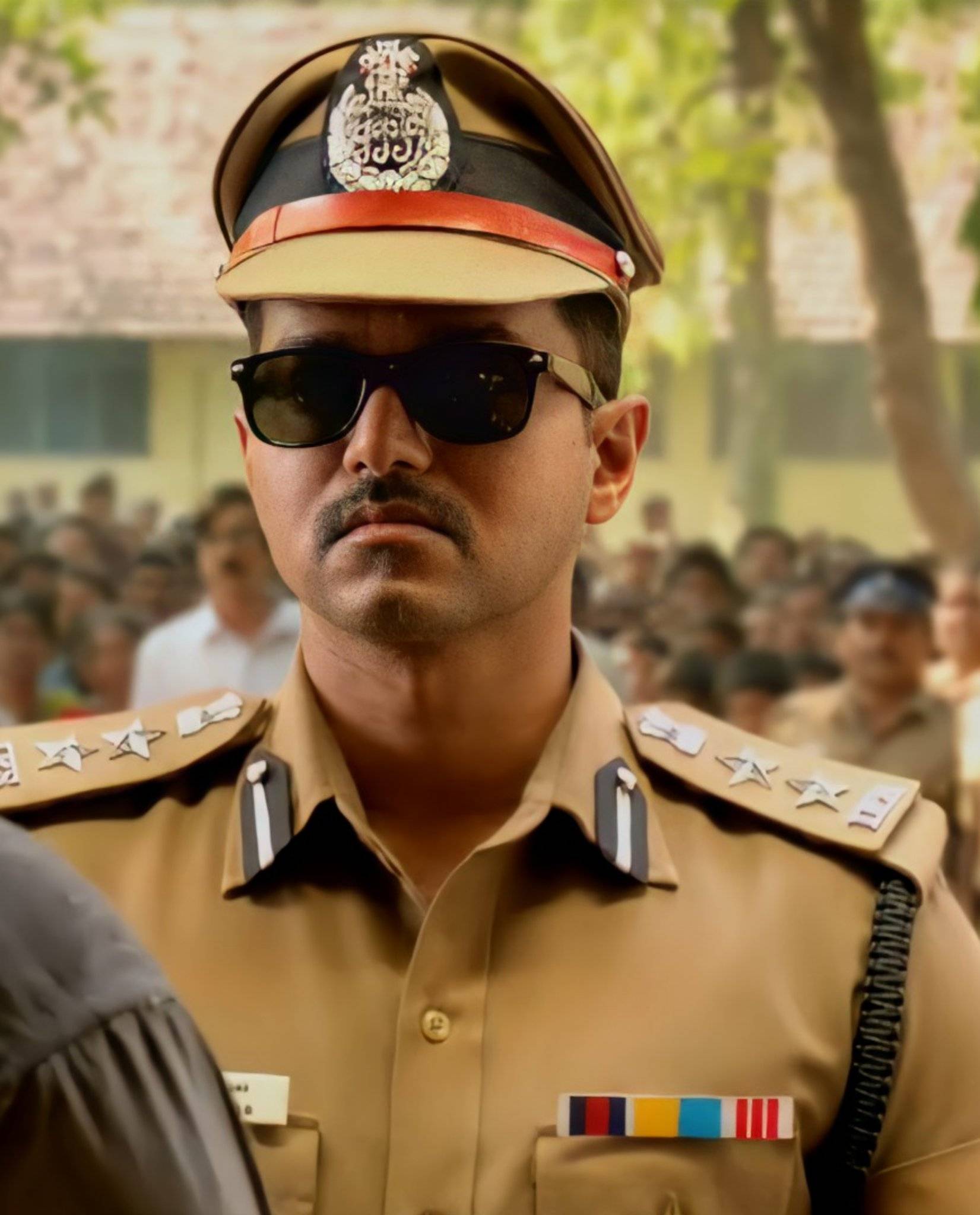 Actor Vijay In Police Dress