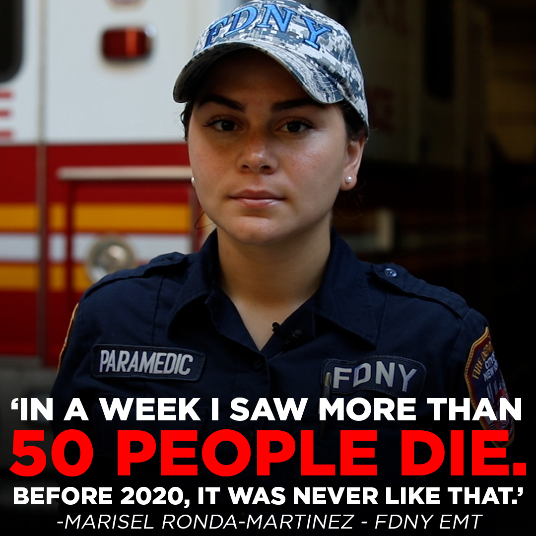FDNY EMT Marisel Ronda-Martinez grew up in Puerto Rico and moved to the ...