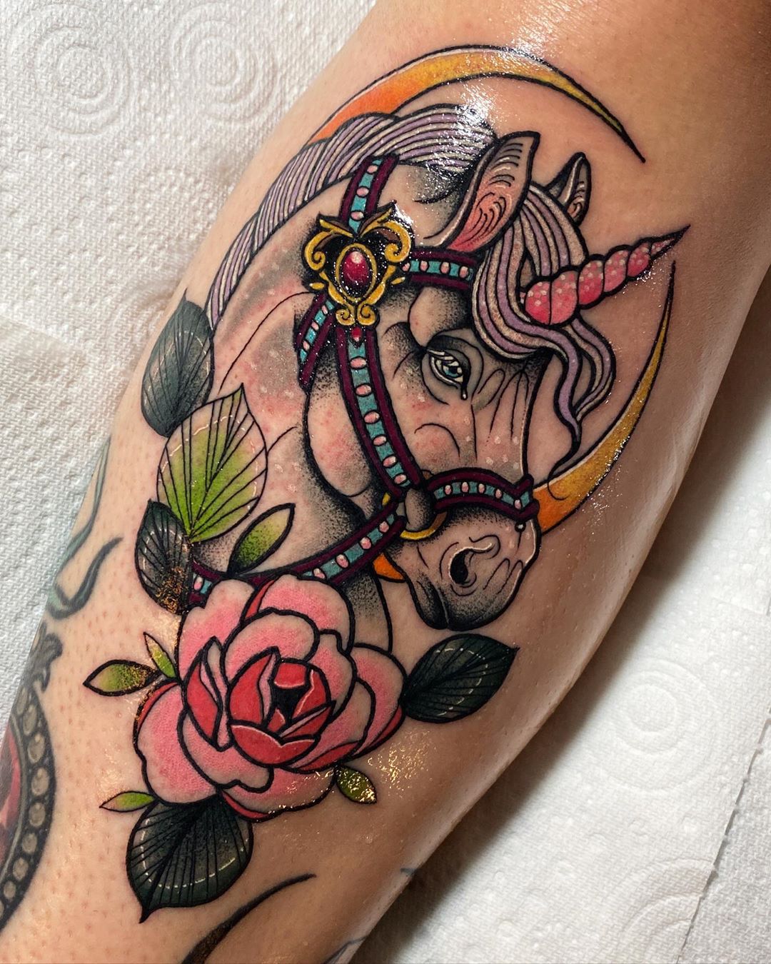 Carousel Unicorn Tattoo