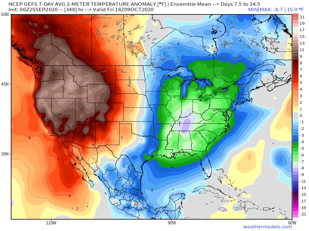 Fall 2020 weather discussion thread (hot, warm, average, temperature ...