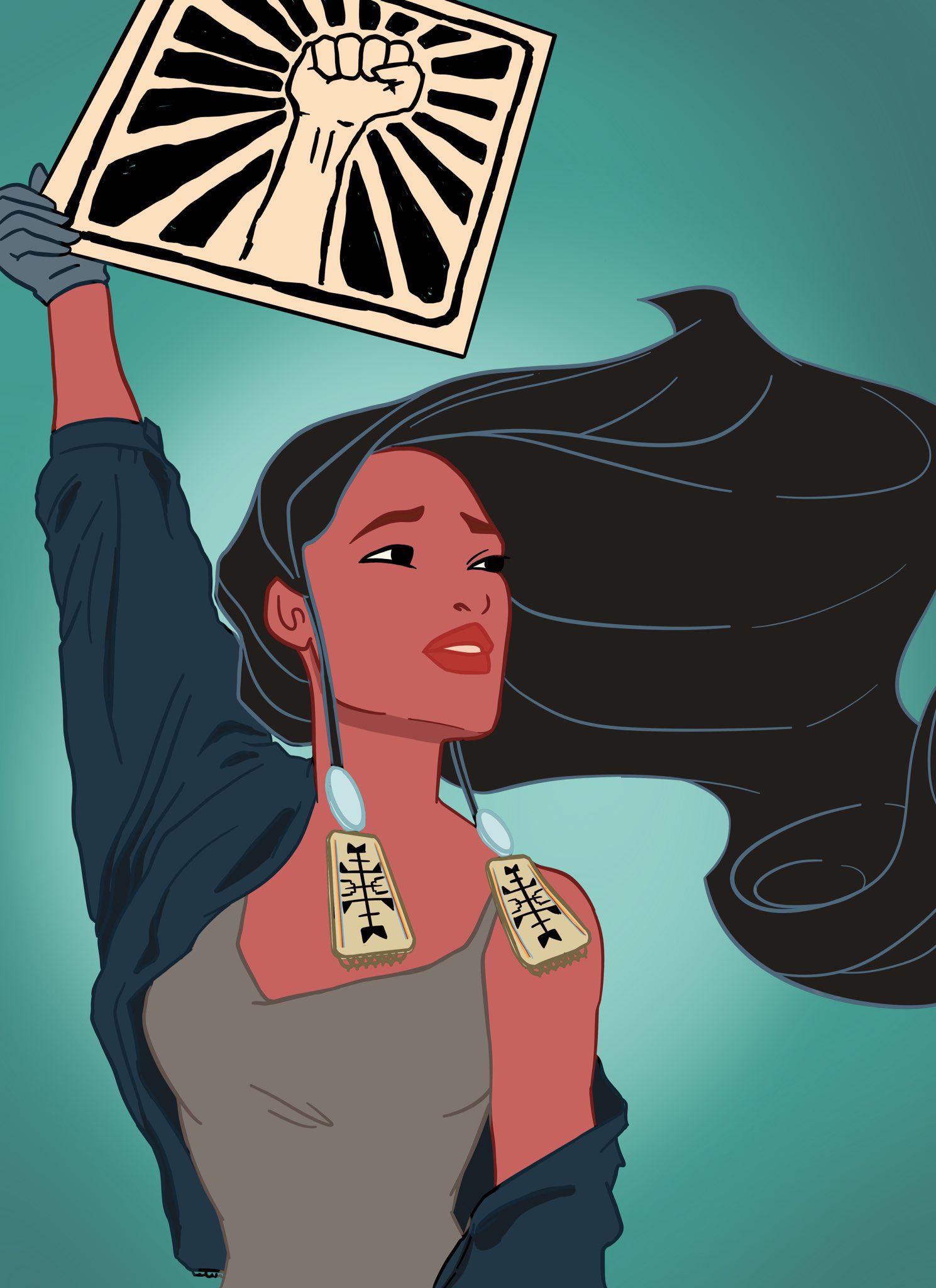Hipster Pocahontas