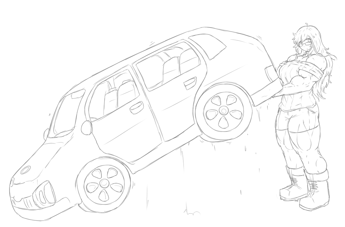 「Armwrestling (P. sketch) 」Sheepappの漫画