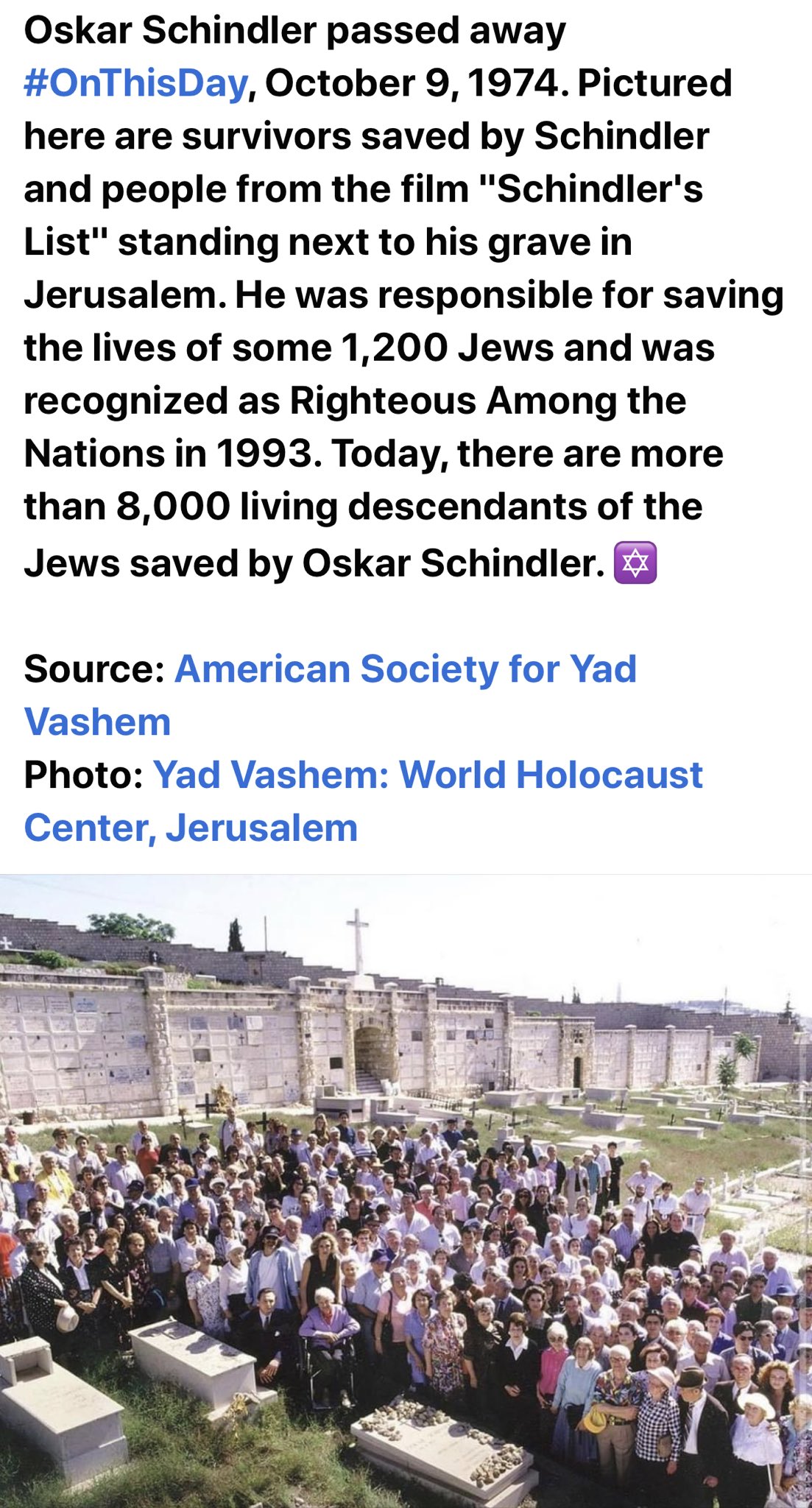 Oskar Schindler Jews Survivors I Feel Guilty I Survived;' Youngest