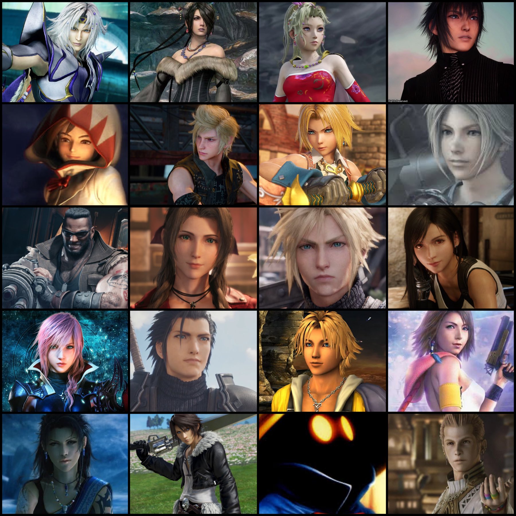 Final Fantasy Characters Male