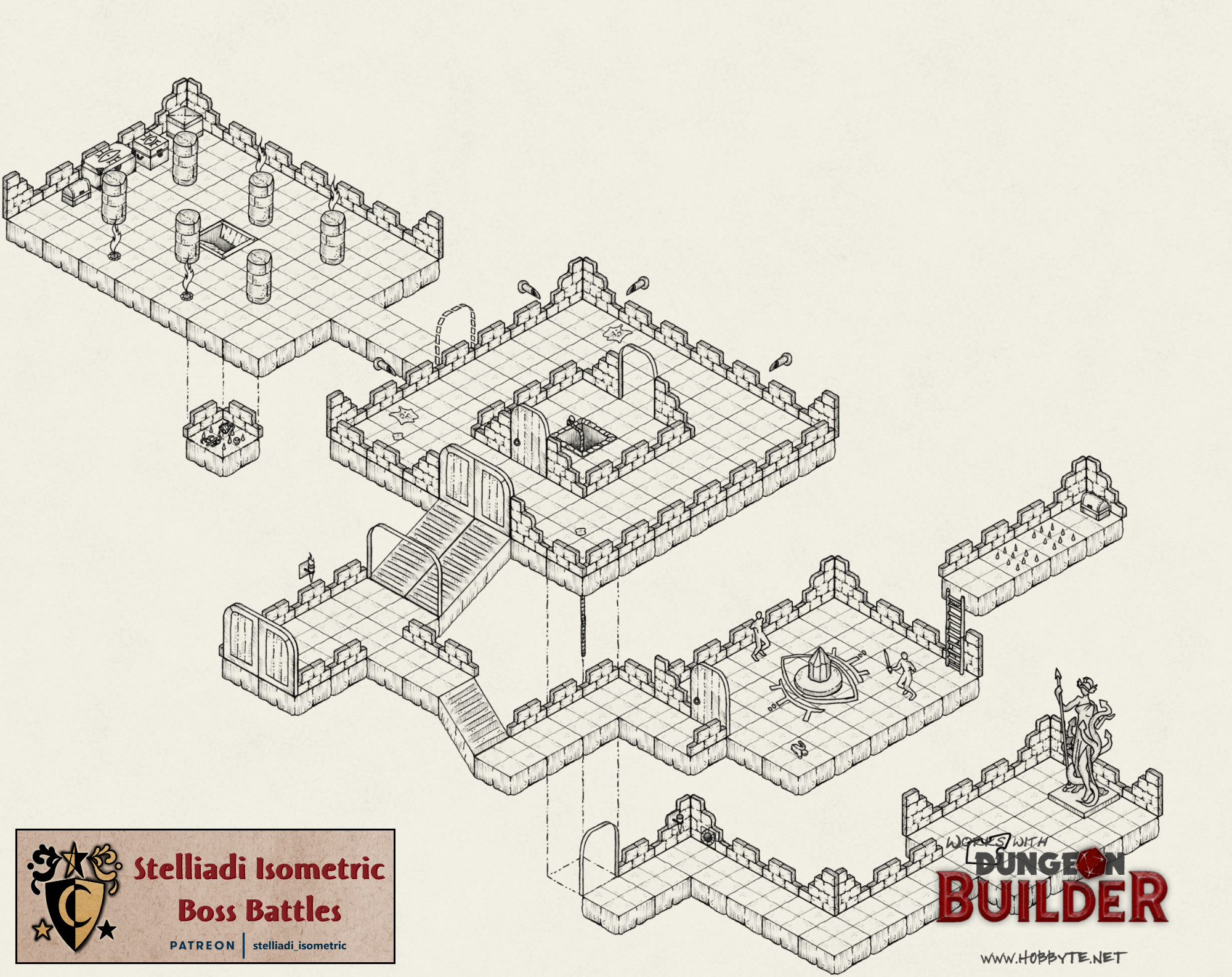 Isometric Dungeon Map