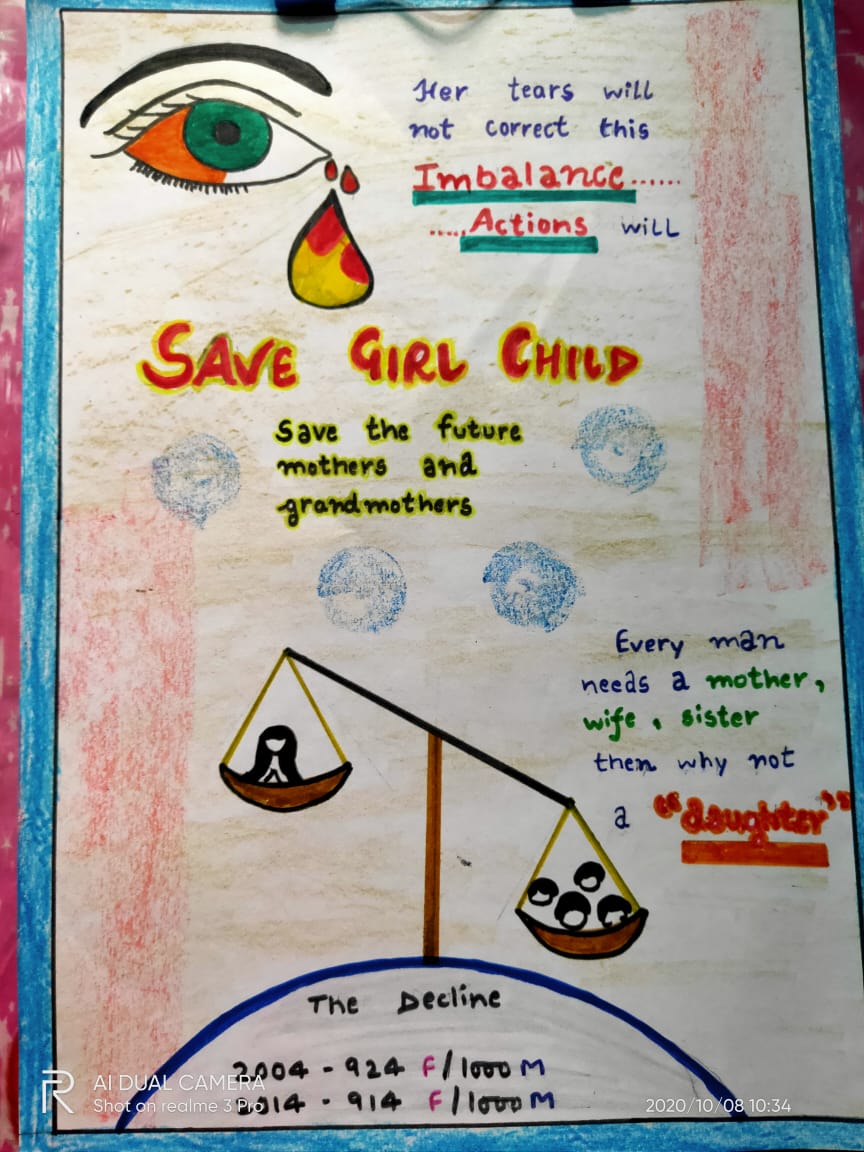 Save Girl Child Poster Save Girl Child Poster