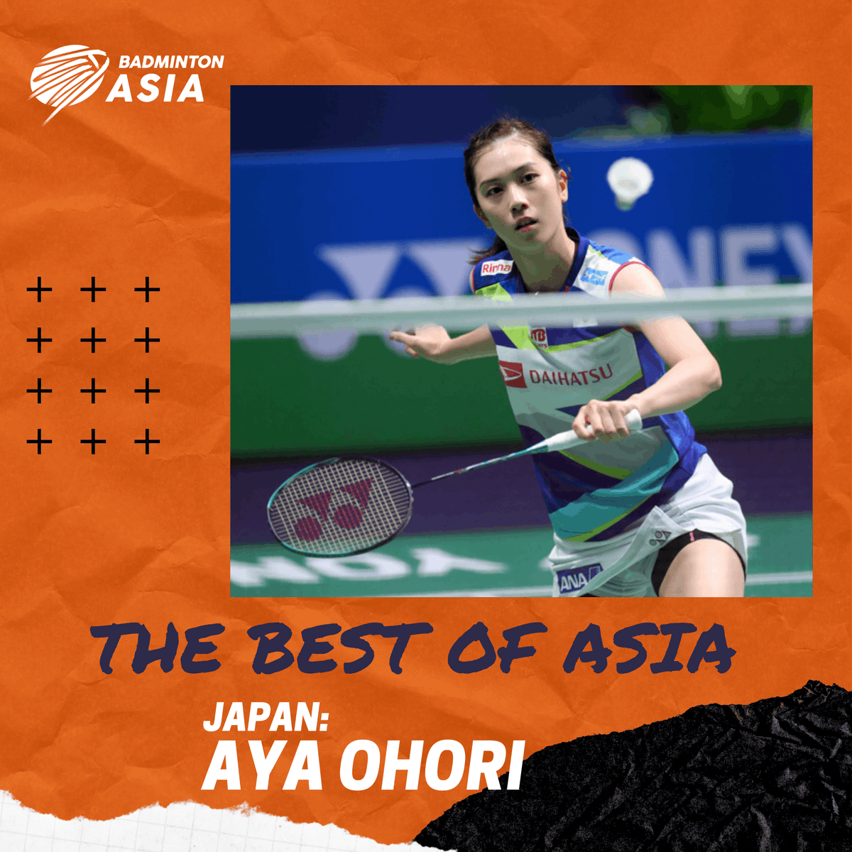 Aya Ohori is a Japanese player born in Aizuwakamatsu, Japan. She is currently ranked #19 on BWF ...