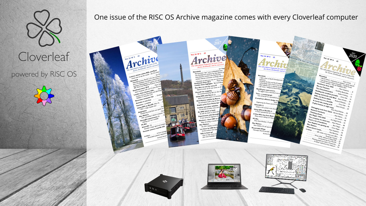 RISC OS Cloverleaf Project on Twitter: "Every Cloverleaf RISC OS computer will get a free sample ...