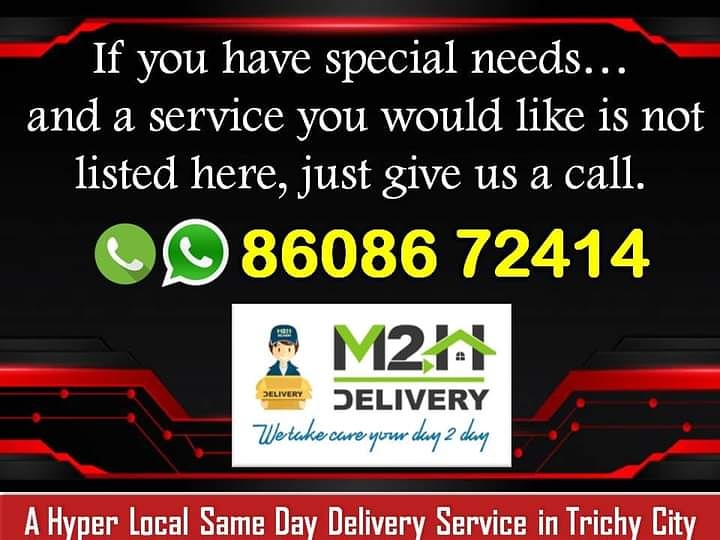 M2H Delivery n Errand Services Trichy (@M2HDeliveryTry) | Twitter