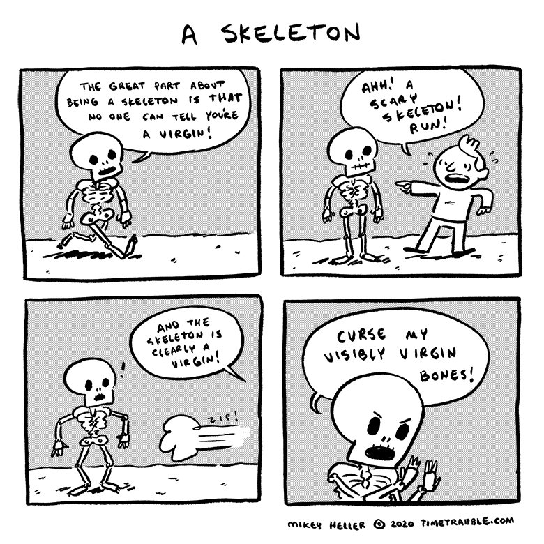 「i drew a comic about clearing the cobwebs 」Mikey Hellerの漫画