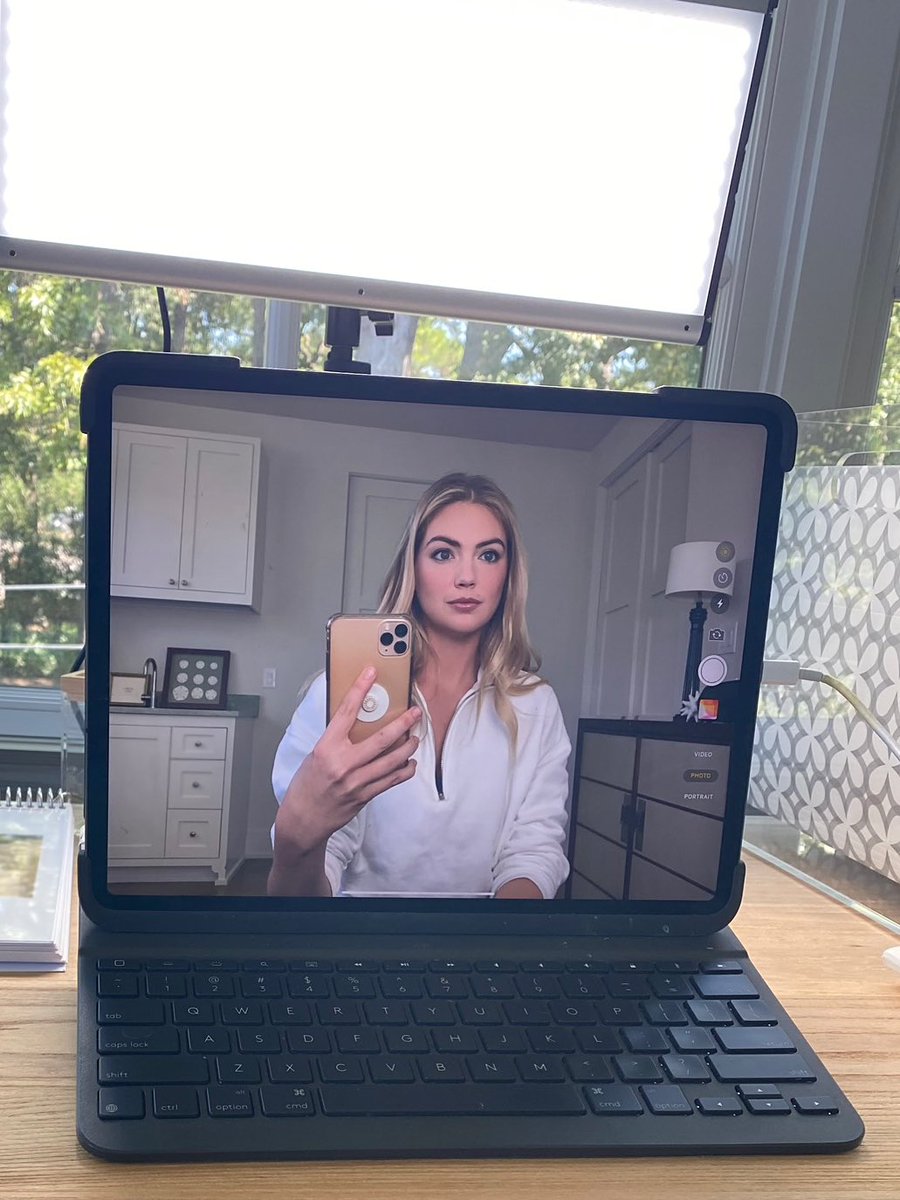 Zoom call lighting is everything! Kate Upton @kateupton