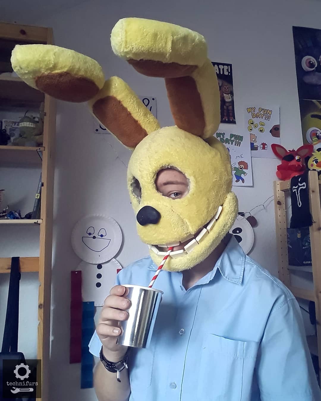 Cardboard Mask Spring Bonnie Fnaf (animatronic Boni),, 44% OFF