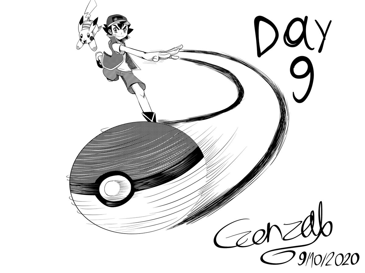 Ash Throwing Pokeball Open