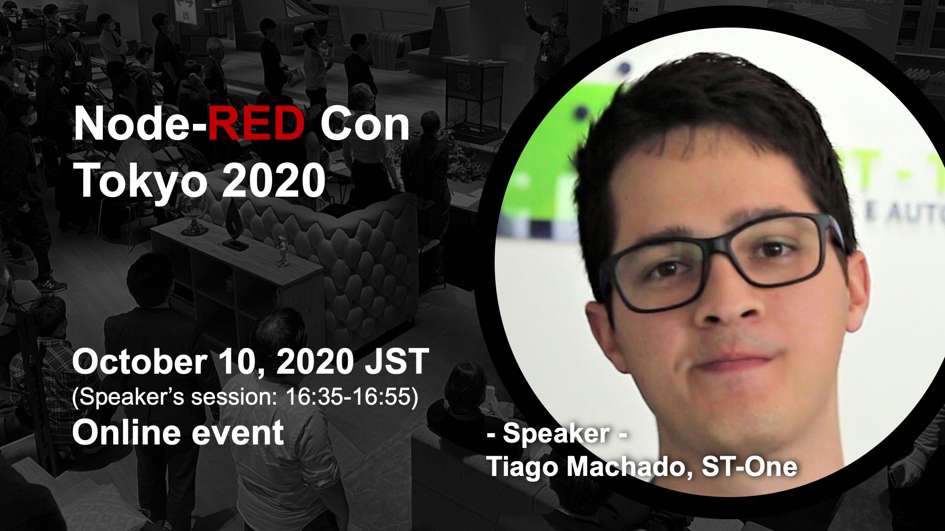 Node-RED User Group Japan on Twitter: "Track A is a session by Tiago Machado! The title is "Node ...