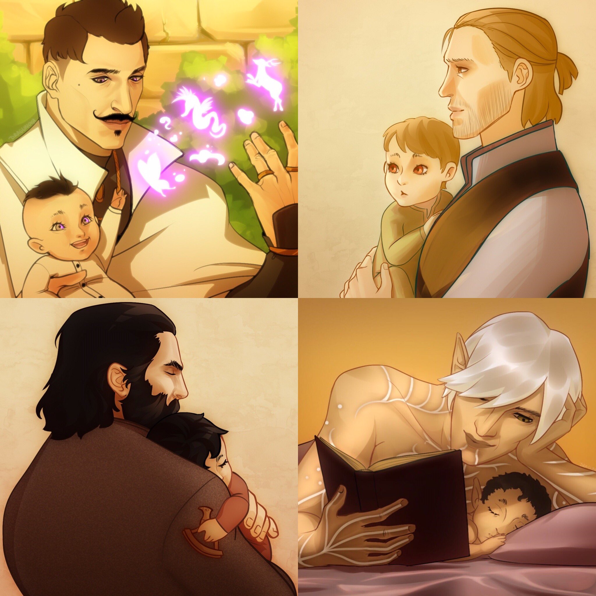 d r g n v | commissions open on Twitter: "Dadtober! Days 5-8 #dadtober #dorianpavus # ...