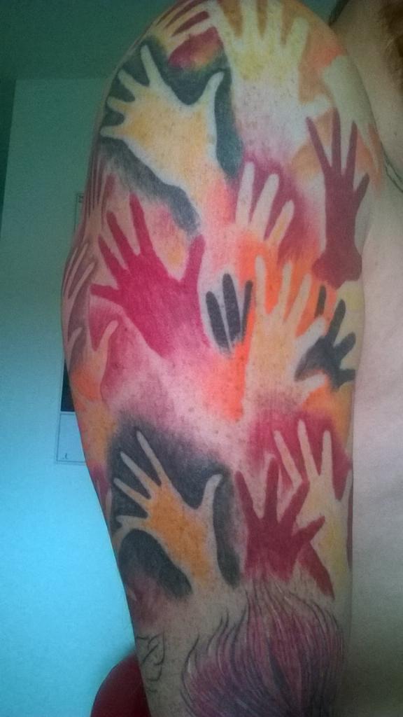 Cave painting tattoo - Bronctattooaus.com